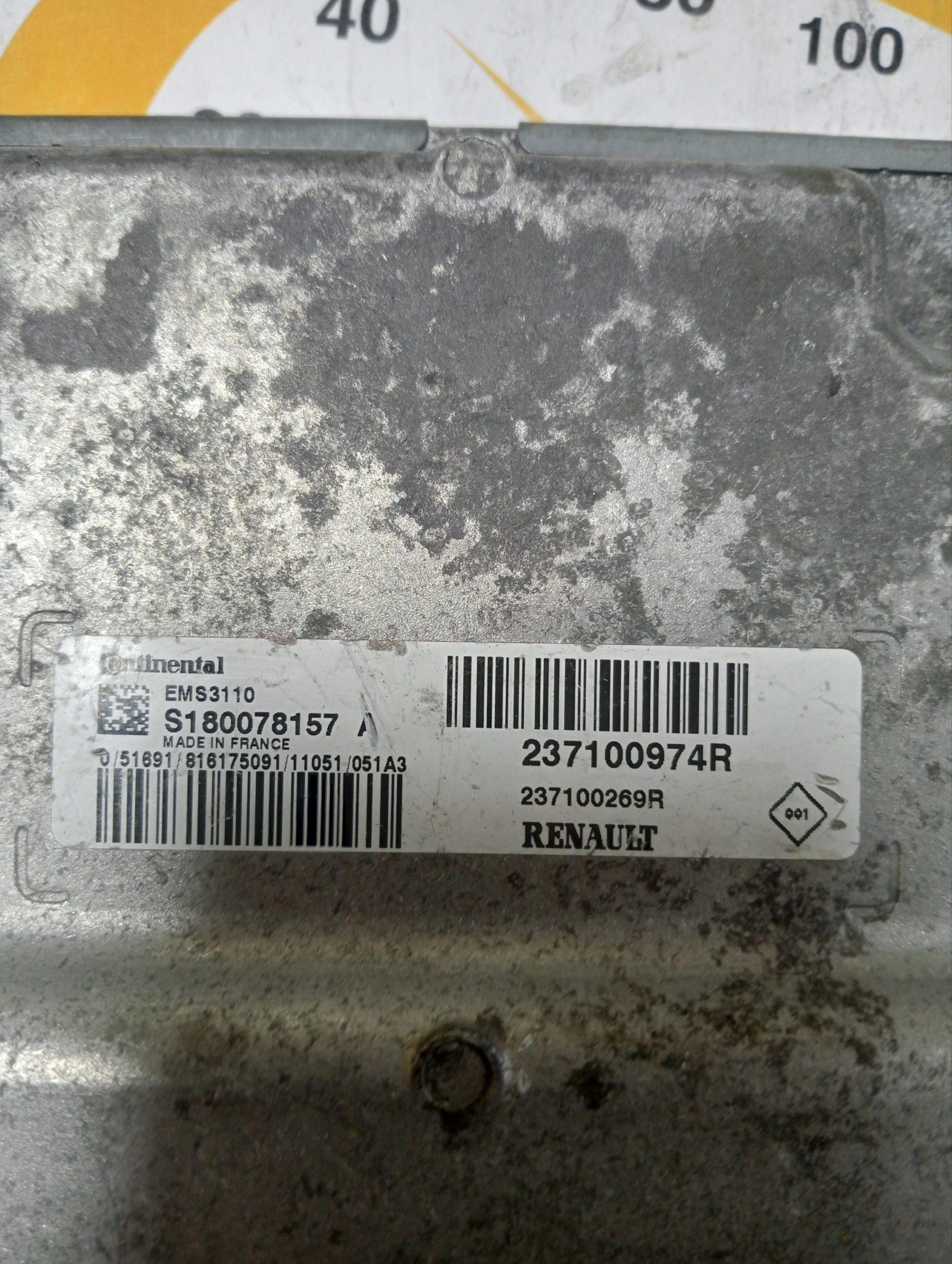 Renault Fluence S180078157 A EMS3110 237100974R ECU - Onye Auto EC